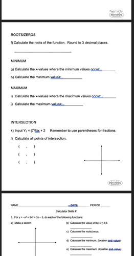 Precalculus - Polynomials Unit Guided Lesson Plans (notes) & Quiz Bundle