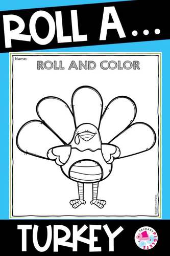 Thanksgiving Roll & Color | Roll & Cover | Roll & Build | Math Centers ...