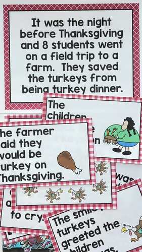 Twas the Night Before Thanksgiving Turkey Reading Comprehension ...