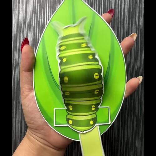 Caterpillar on Leaf Craft | Printable Insect Activity for Kids | TPT