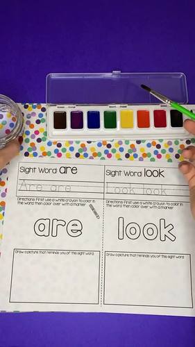 Benchmark Advance First Grade Sight Words Unit 6 by Rainbow Rugrats