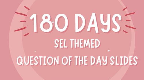 180 SEL Question of the Day Slides – CASEL Aligned Restorative Circle ...