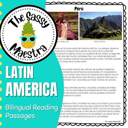 Latin American Countries Reading Passages Sets 1-3 Bilingual Bundle