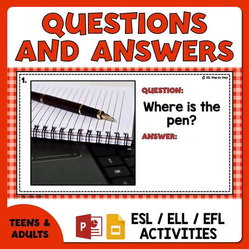 Questions and Answers: Contractions, Where, and It - ESL Activities