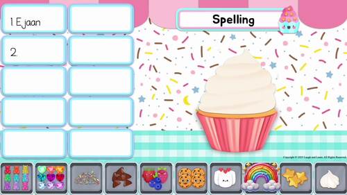 Petite Patisserie - Interactive Spelling & Vocabulary Digital Sticker Game