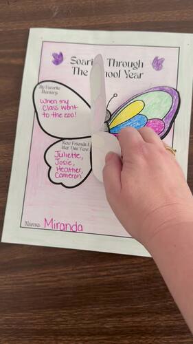 Soaring Through the School Year – End-of-Year Reflection Butterfly Craft