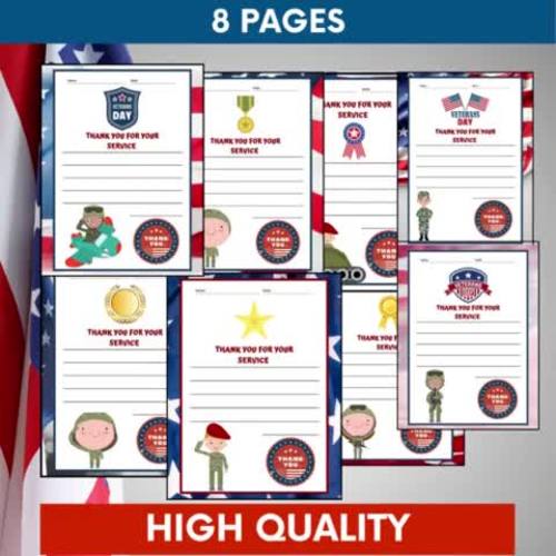 Veterans Day Activities | Thank You Letter | Veterans Day Writing by ...