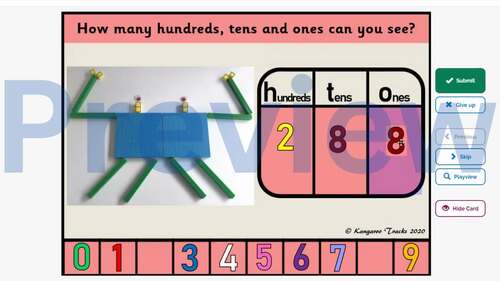MAB Block Boom Cards (Numbers 100-499) – Digital Task Cards: 2nd Grade ...