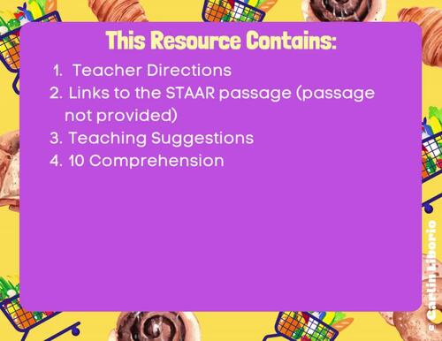3rd Gr.-Reading Comprehension- Poetry- STAAR New Question Types-Set #4