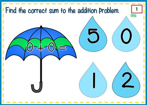 Spring Addition Facts 0-10 BOOM & Task Cards Digital Resource | TPT