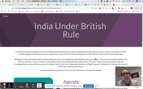 British Rule over India - Imperialism to Independence Student Self ...