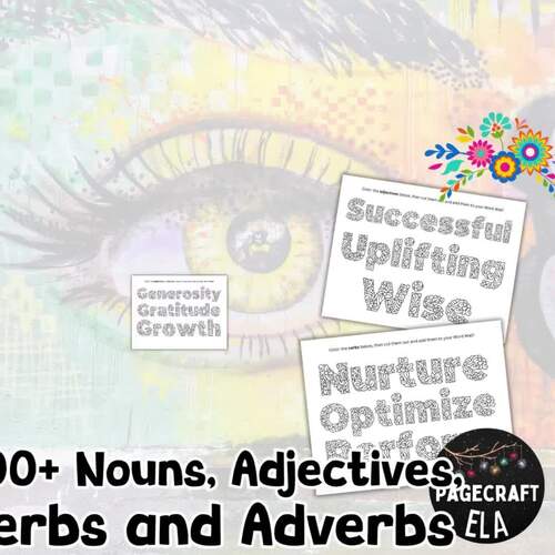 Positive Word Wall | Color & Decorate | 100+ Words | Motivational