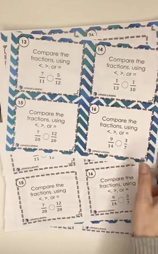 Comparing and Ordering Fractions Task Cards and Exit Tickets | TpT