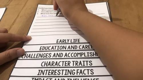 Hillary Clinton Flip Book | Women's History Month by The Viral Teacher