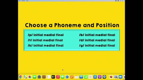 Articulation Games for Speech Therapy Stops and Plosives Mega Peekaboo