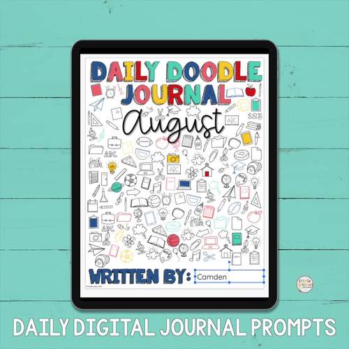 Back to School Daily Doodle Journal Prompts for September BTSPrivateUE