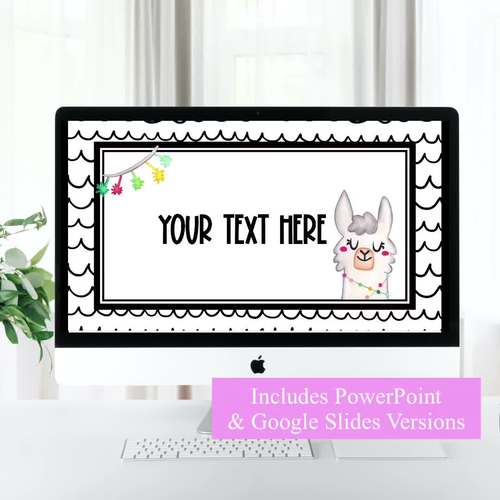 Llama Google Slides Templates with Timers by Shayna Vohs | TPT