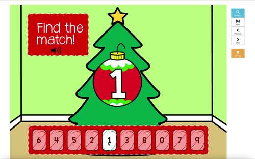 Christmas Ornament Number Identification Level 2 Boom Cards™Digital ...
