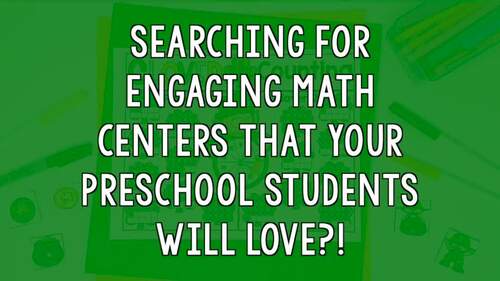 Pre-K St. Patrick's Day Leprechaun Math Center Games |March Preschool ...