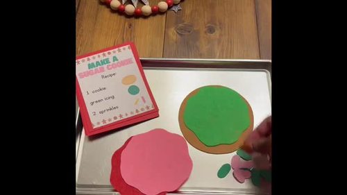 Build a Sugar Cookie Recipe Cards - A counting and color matching activity