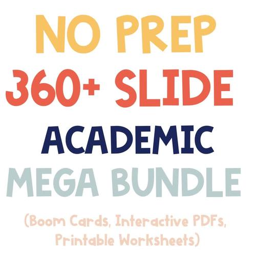 Basic Reading and Math Bundle for SPED Classrooms | Print | Digital | BOOM