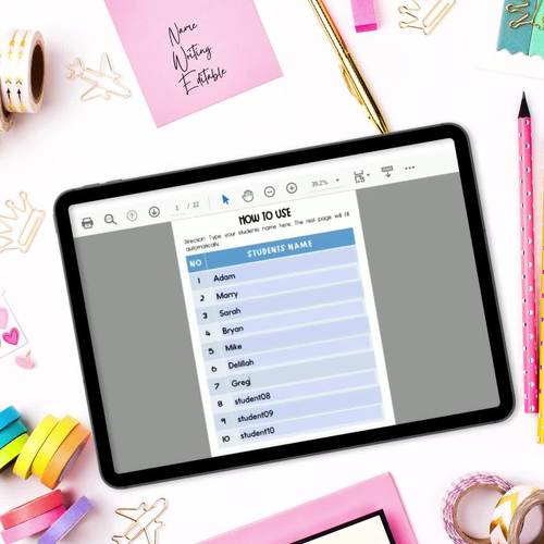 Editable Name Practice Pack Vol. 2 | Preschool & Kindergarten Tracing Cards