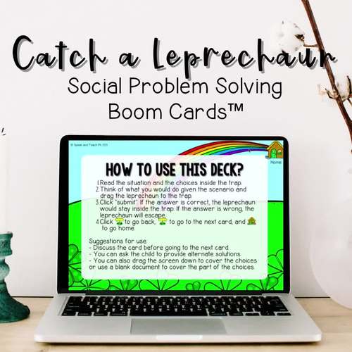 St. Patrick's Day Leprechaun Social Problem Solving Speech Therapy Boom ...