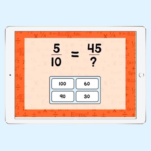 Equivalent fractions Boom Cards | Middle School Math by LOL - Life of ...