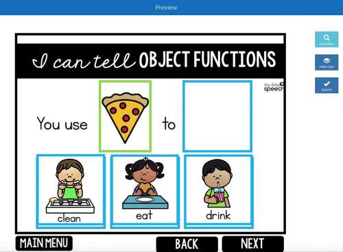 Object Functions Teaching Kit Activities for Speech Therapy -includes ...