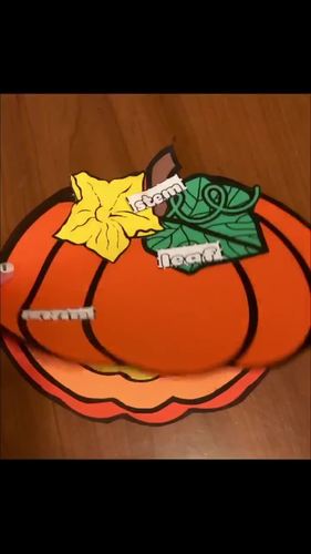 Pumpkin Label Crown Peek Flap & Parts of a Pumpkin Label Craft by Miss ...