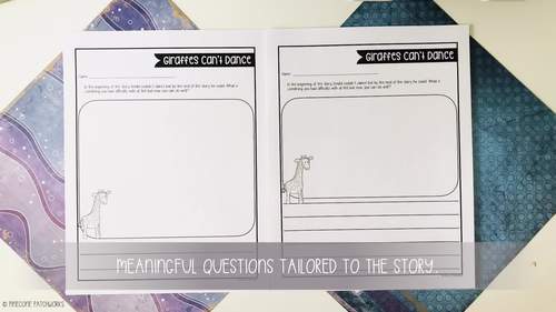 Giraffes Can't Dance Activities Book Companion for 1st 2nd Grade ...