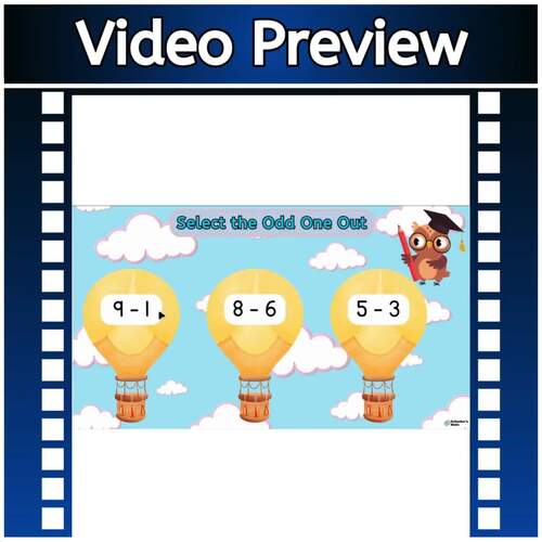 Select the Odd One Out: Single Digit Subtraction Digital Resources