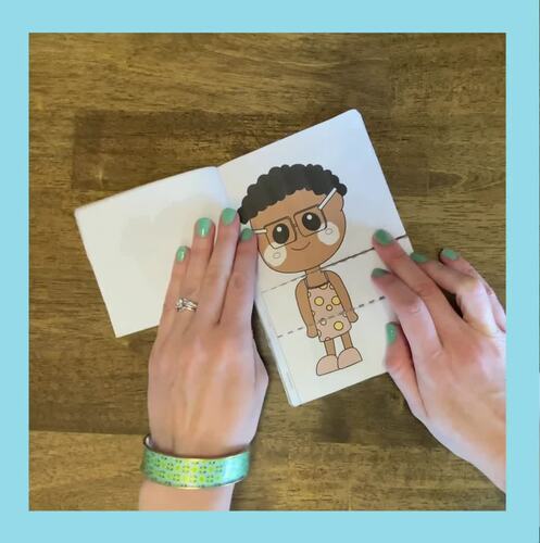 Character Flip Book Printable by Cozy Bugz | TPT