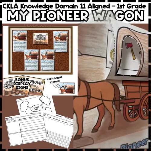 My Pioneer Wagon | Frontier Explorers 3D Writing Craft | CKLA Domain 11 ...