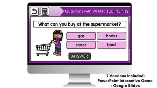 WH Questions Game Show - What - Where - When - Who by Hot Chocolate ...