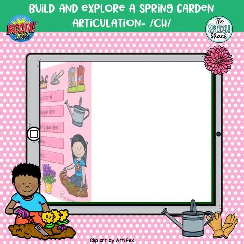 Spring Garden Articulation BOOM Cards™- /ch/ by The Speech Shack