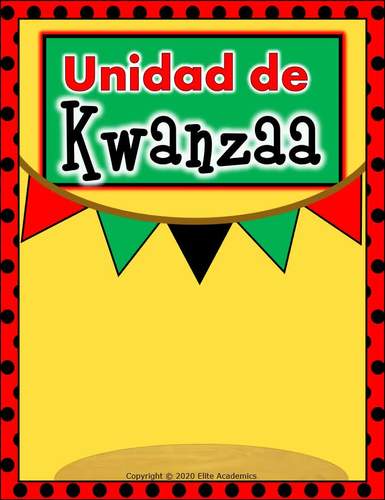 Kwanzaa Unit in SPANISH w/ PowerPoint, DIGITAL Activities, Worksheets ...