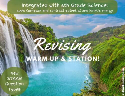 6th grade Revising RLA Warm Up & Station -Science: Energy - Set #6 ...