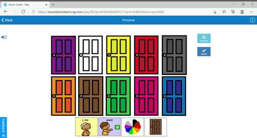 Who's Behind The Door? Autumn Actions with gifs BOOM Cards | TPT