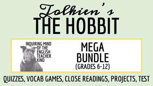 The Hobbit Mega Bundle | Literary Elements Activities | Vocabulary Practice