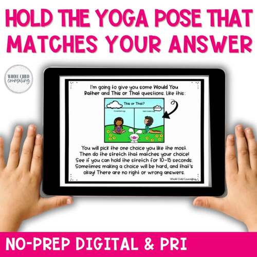 Spring Would You Rather Easter Yoga Pose Cards and Brain Break ...