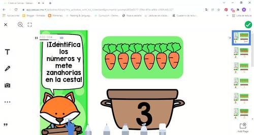 Contar hasta 10 | Google Slides y Seesaw | Digital Count to 10 in Spanish