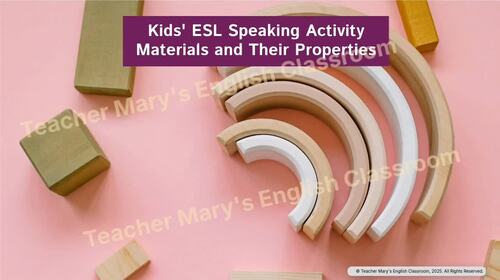 Science & Nature - Materials Around Us | Kids' ESL Speaking Activities