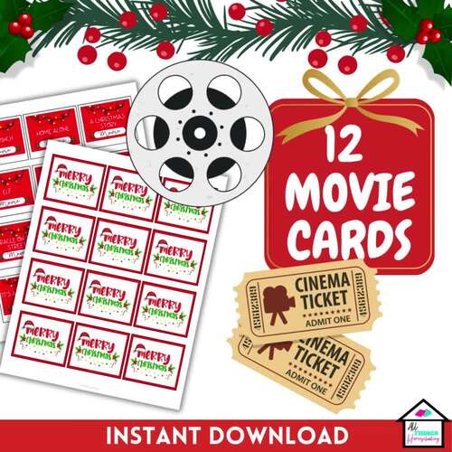 72 Hilarious Christmas Charades Card Game for Kids, Christmas Activities