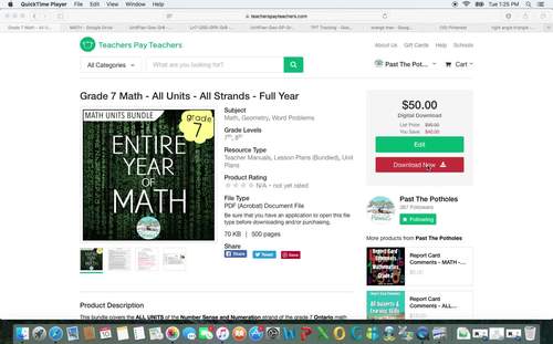 Algebra Unit (Variables, Expressions & Equations) - Grade 8 Math Unit