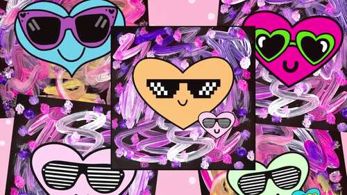 Valentines Day Craft Cool Hearts with Sunglasses | Fun & Easy Low-Prep ...