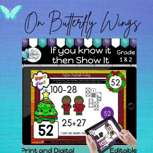 Christmas Number Talks Morning Work Grade 1 & 2 by On Butterfly Wings