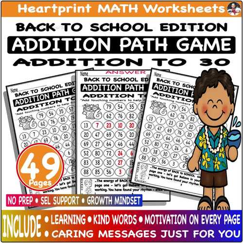 Addition Practice to 30 – Color by Number Math Puzzle Fluency Hero ...