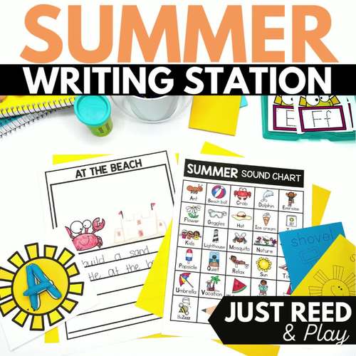 June or July Summer Writing Center Activities for Preschool Pre-K ...