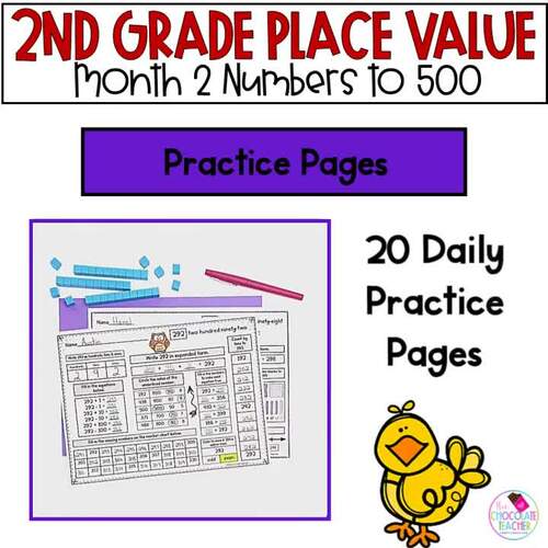 Place Value Worksheets 2nd Grade Math Practice - Number Sense Activities